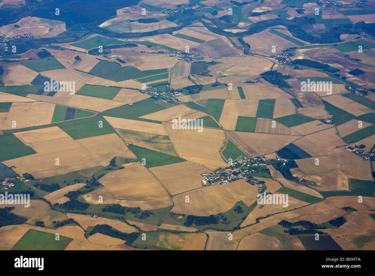 farmland in Belgium, areal photo, Belgium Stock Photo - Alamy