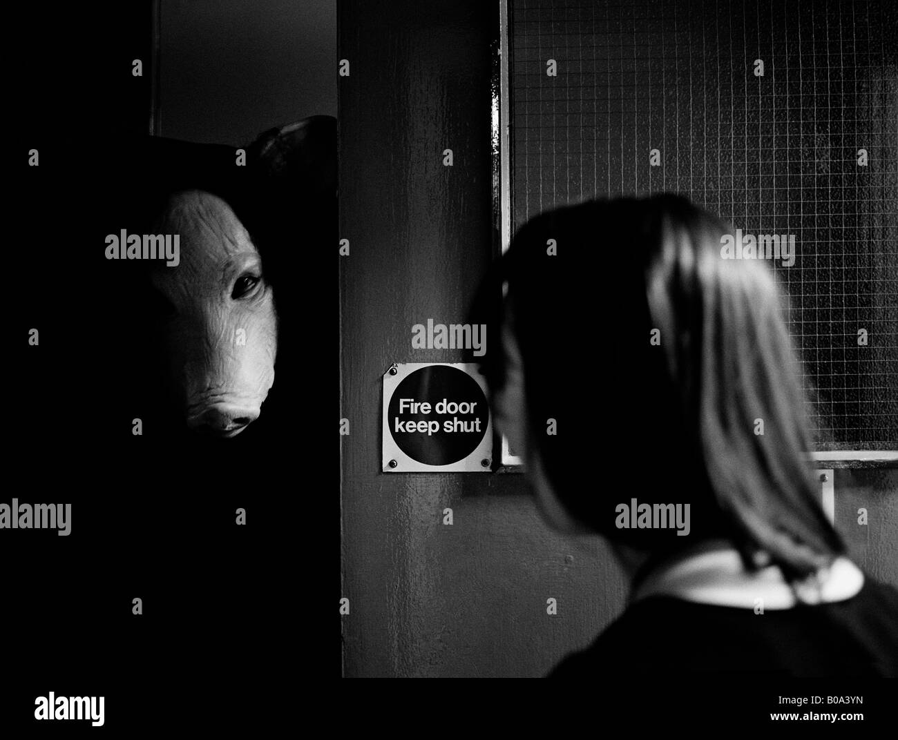 Stranger door Black and White Stock Photos & Images - Alamy