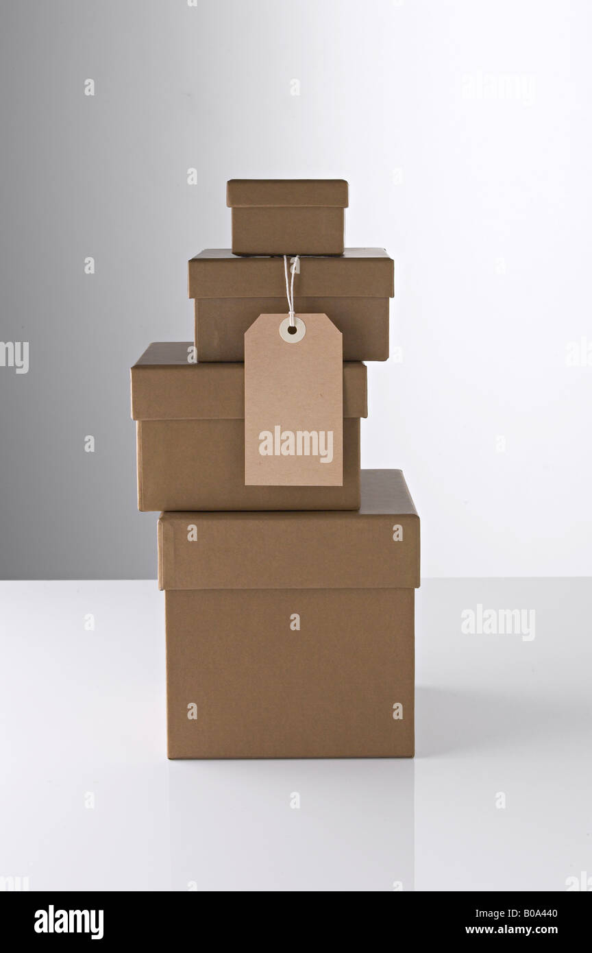 Brown boxes hi-res stock photography and images - Alamy