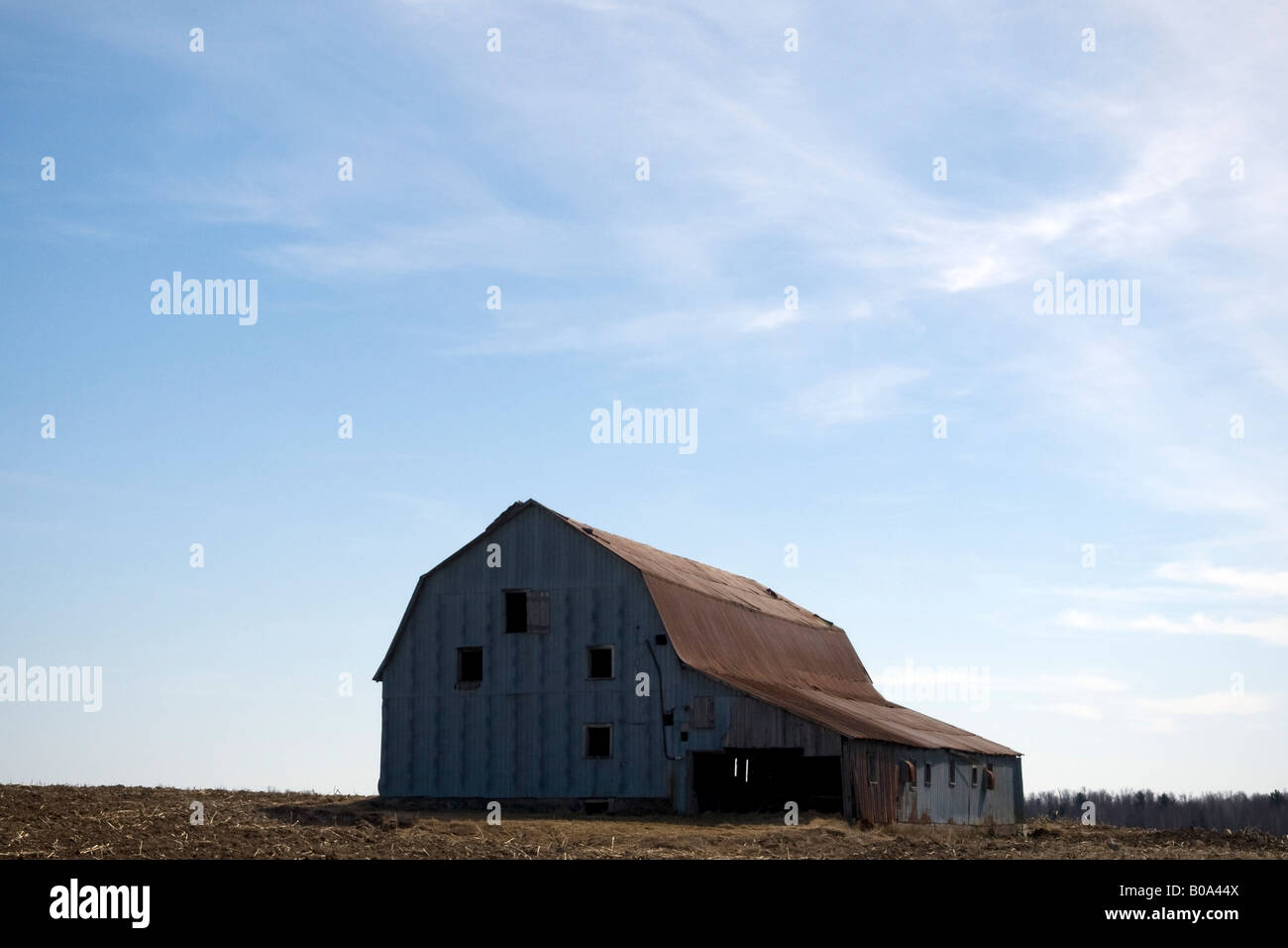 A derelict barn outside St. Christine, Quebec, Canada Stock Photo - Alamy