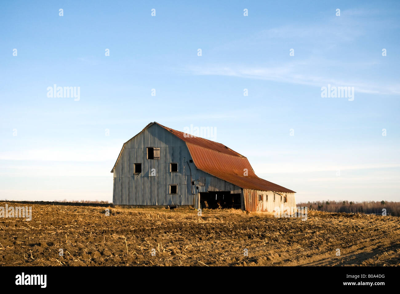 An abandoned barn outside St. Christine, Quebec, Canada Stock Photo - Alamy
