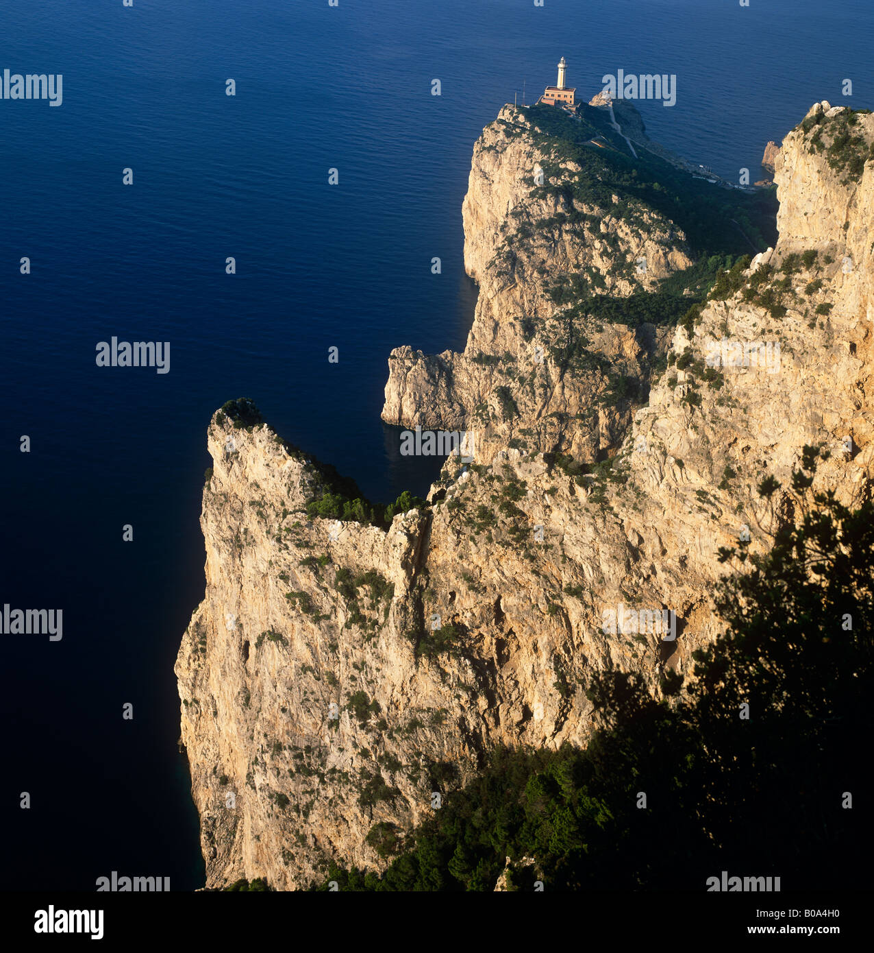 Lighthouse, Punta Carena,Capri, Italy Stock Photo - Alamy