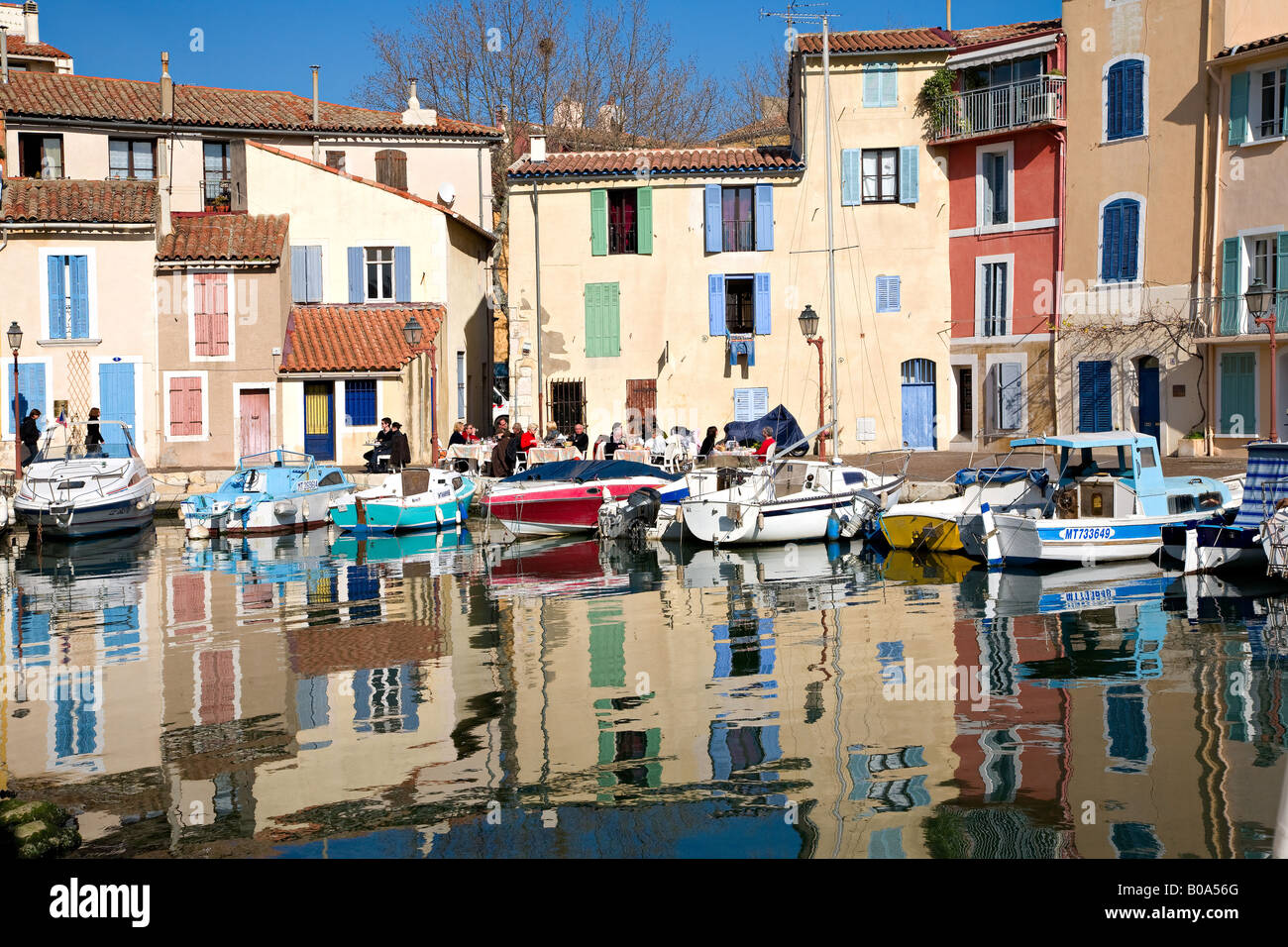 The district Miroir aux Oiseaux, Martigues, France Stock Photo - Alamy