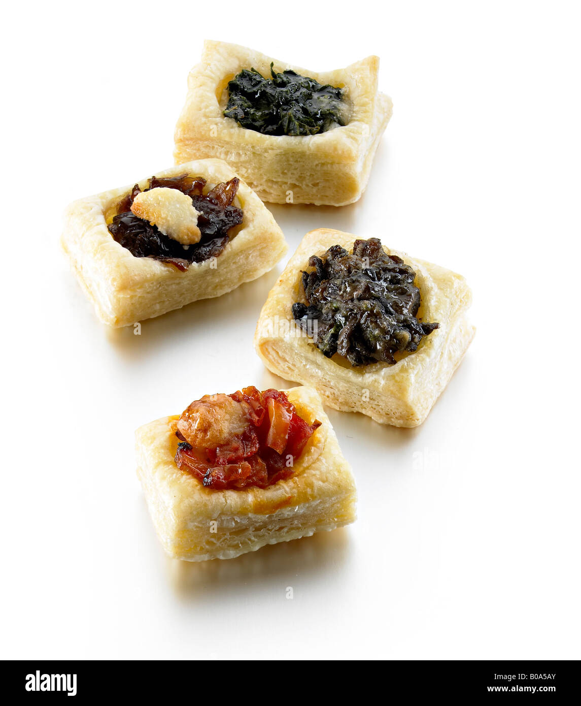 4 party canapes Stock Photo - Alamy