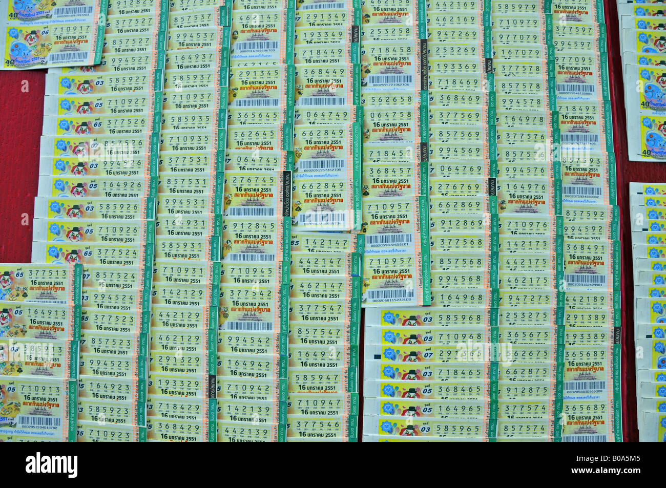 lottery shines, Thailand, Bangkok Stock Photo - Alamy