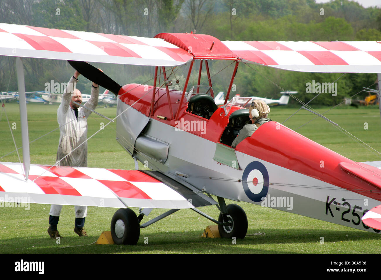 DE HAVILLAND DH82 MOTH, 1930'S BIPLANE AIRCRAFT,SHUTTLEWORTH COLLECTION ...