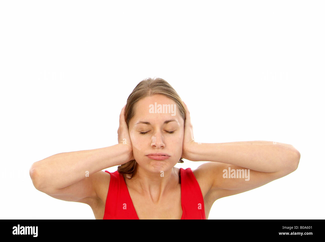 Keeping her ears shut hi-res stock photography and images - Alamy