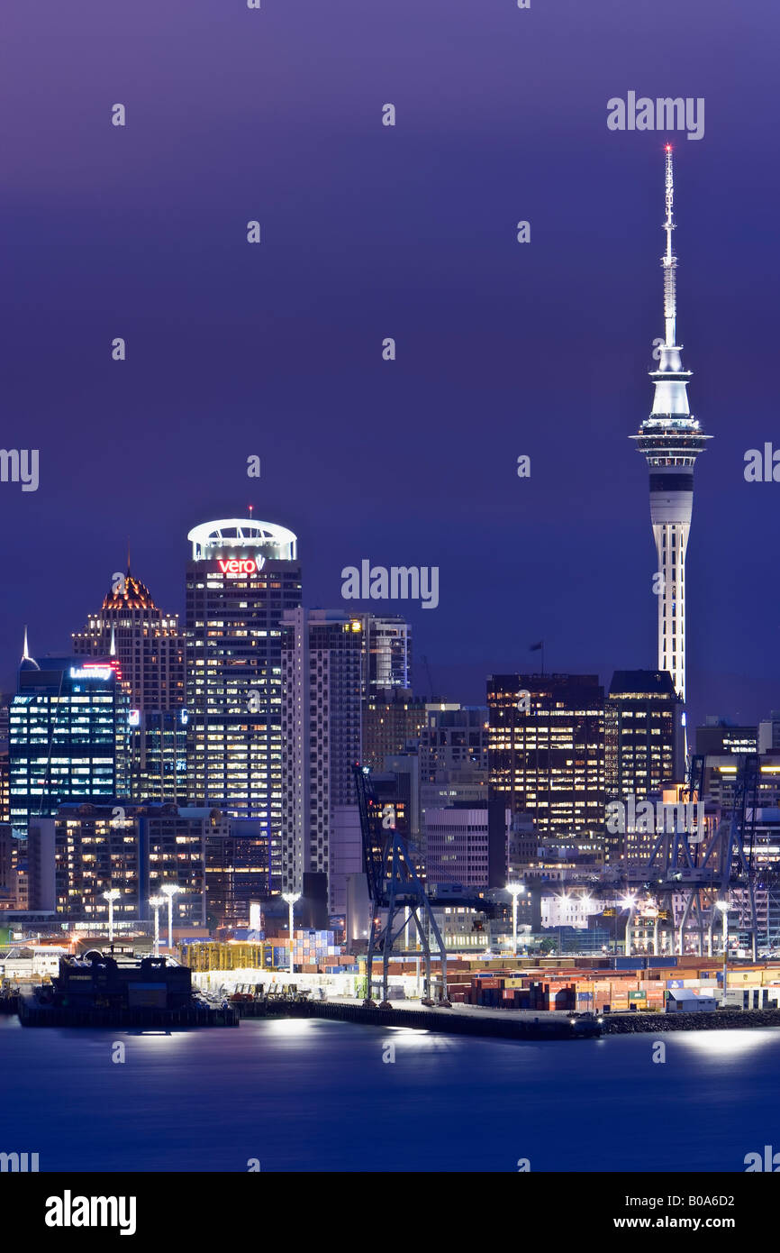 Evening light Auckland Harbour, New Zealand Stock Photo - Alamy