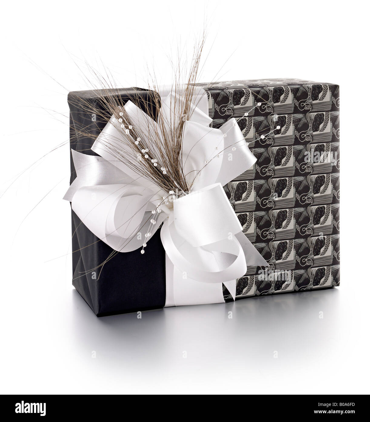 one wrapped present Stock Photo - Alamy