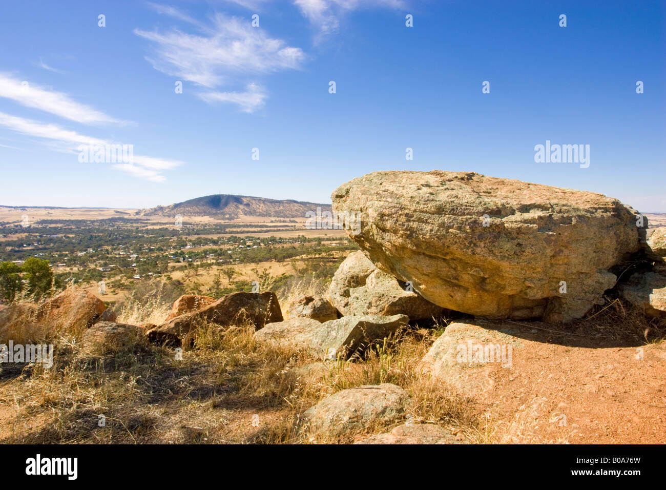 Looking over the historic town of York from Mount Brown lookout in the ...