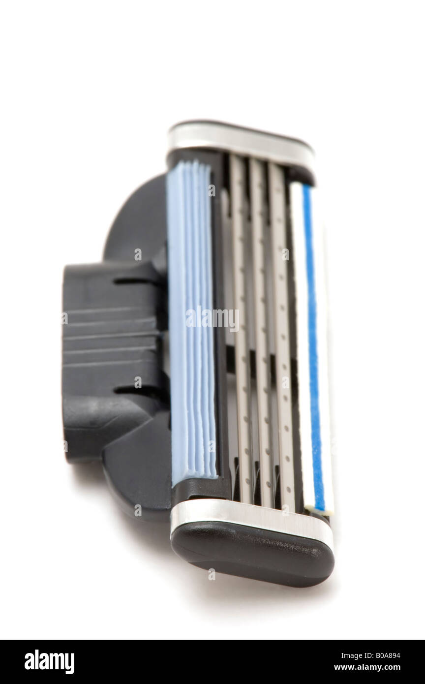 object on white tool razor blade Stock Photo - Alamy