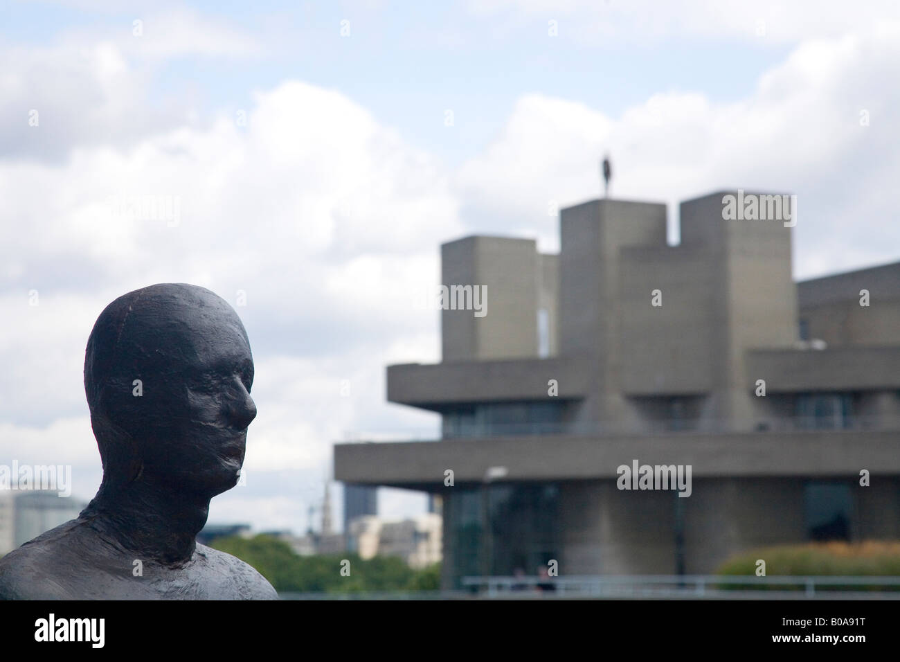Antony Gormley Sculpture Figures on Waterloo Bridge National Theatre ...
