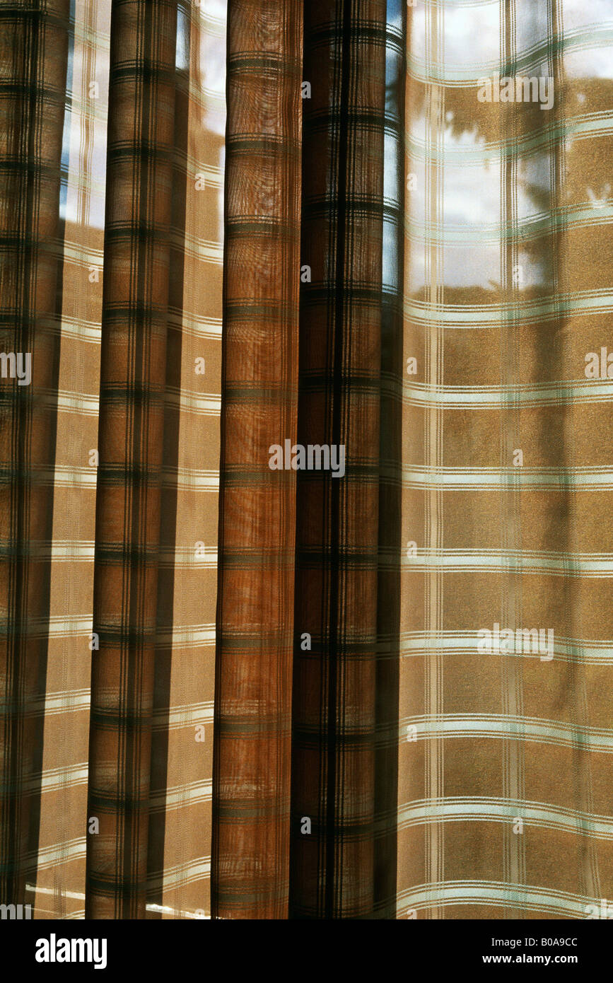 Plaid curtain hi-res stock photography and images - Alamy