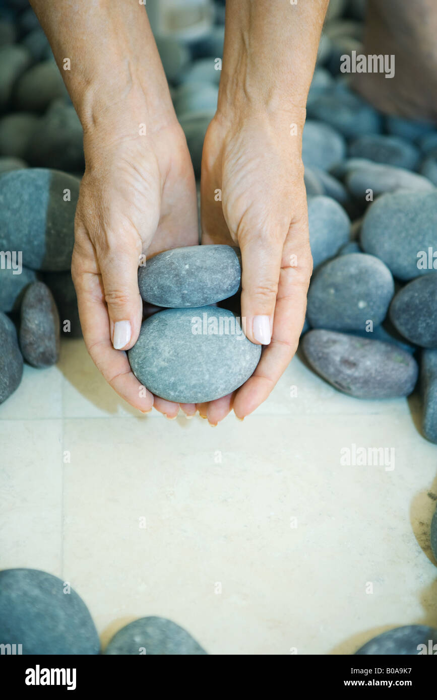 Overhead view hands picking handful hi-res stock photography and images ...