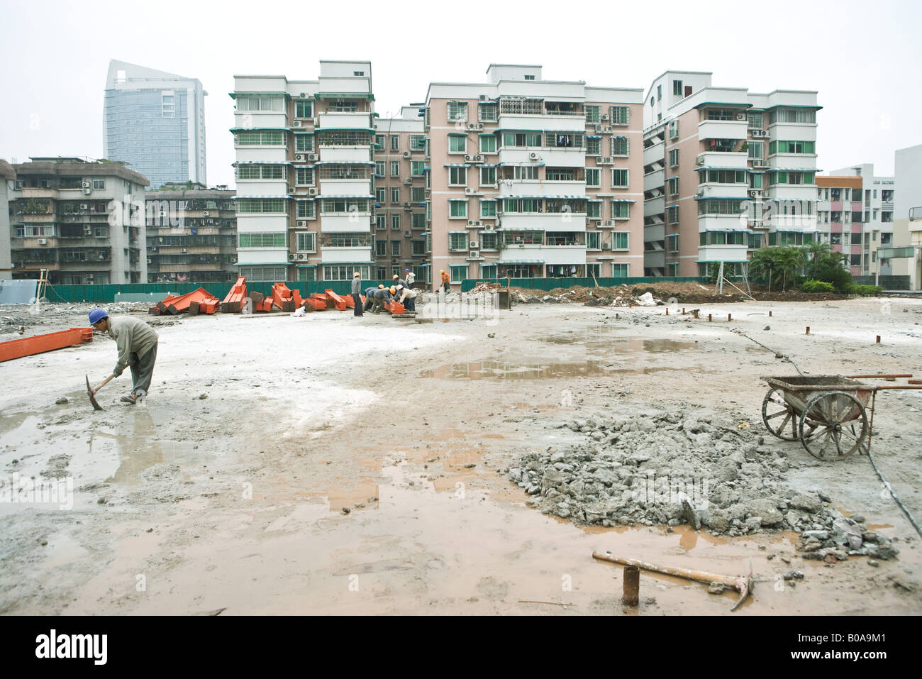 Foundation developments on construction hi-res stock photography and ...