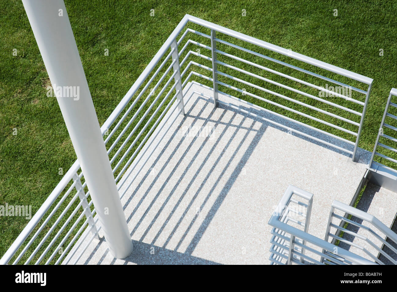 Outdoor terrace, high angle view Stock Photo - Alamy