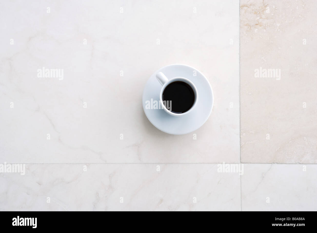 Coffee cup, high angle view Stock Photo - Alamy
