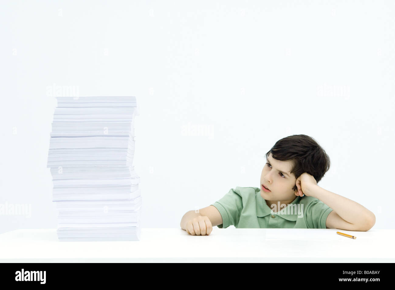 Tall stack of papers hi-res stock photography and images - Alamy