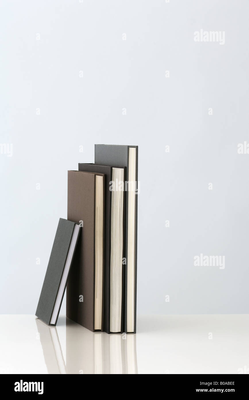 Several books standing on end, close-up Stock Photo - Alamy