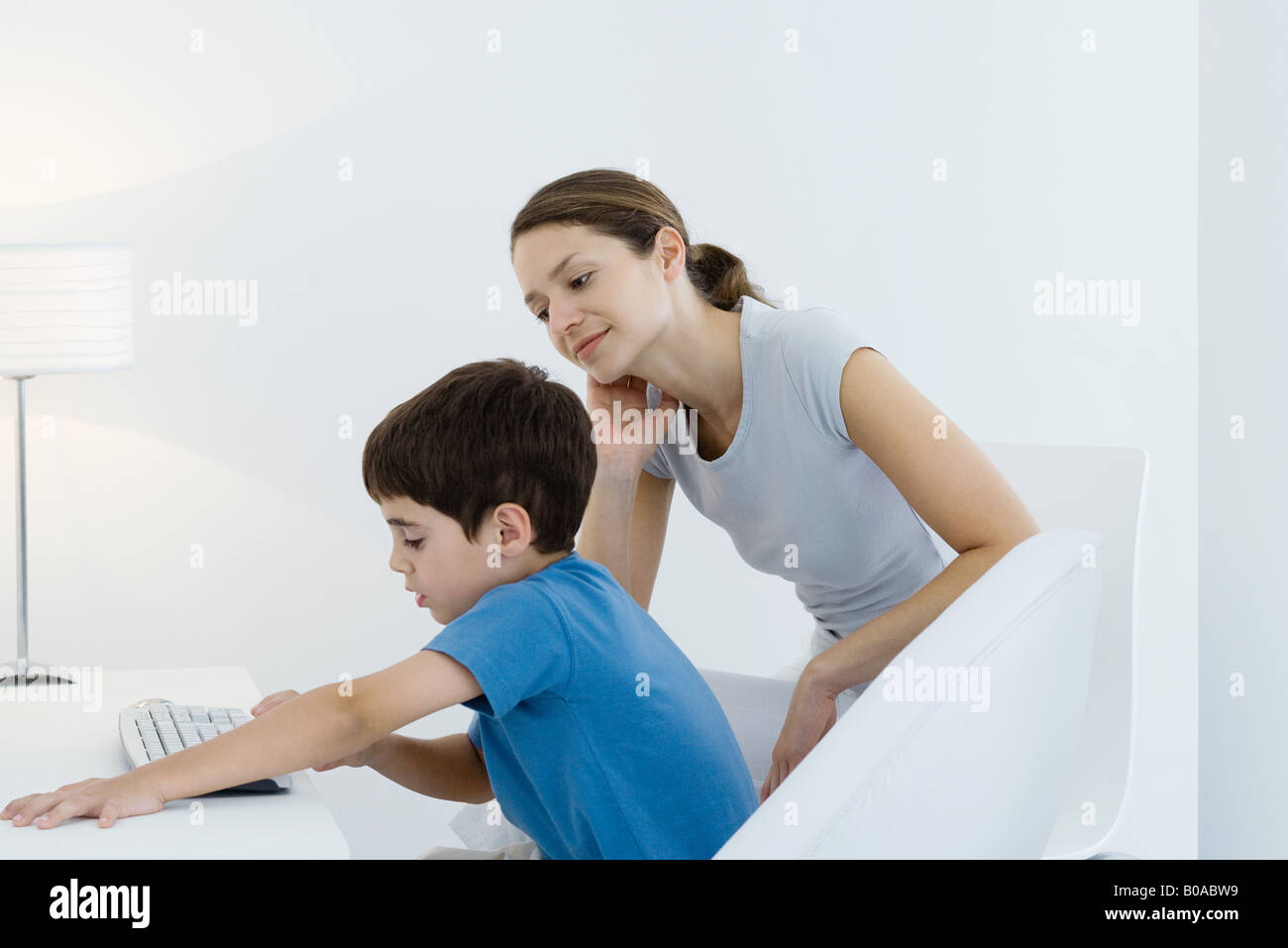 Boy 6 Years Computer Keyboard High Resolution Stock Photography and ...