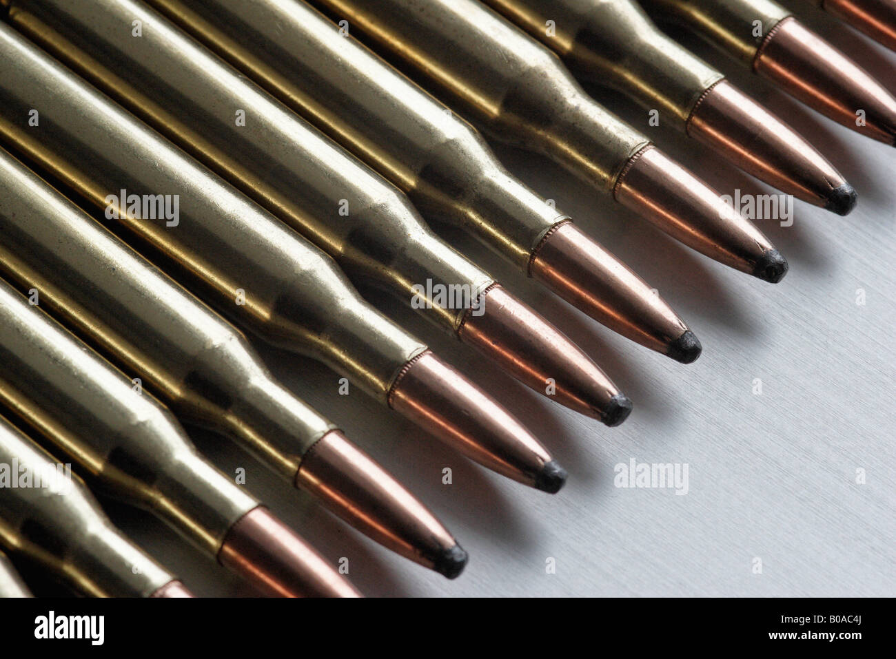 Bullets lined up, extreme close-up Stock Photo - Alamy