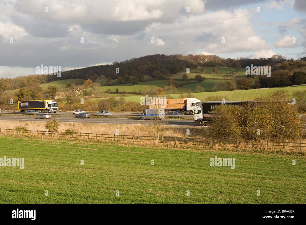 M1 Motorway Derbyshire UK Stock Photo - Alamy