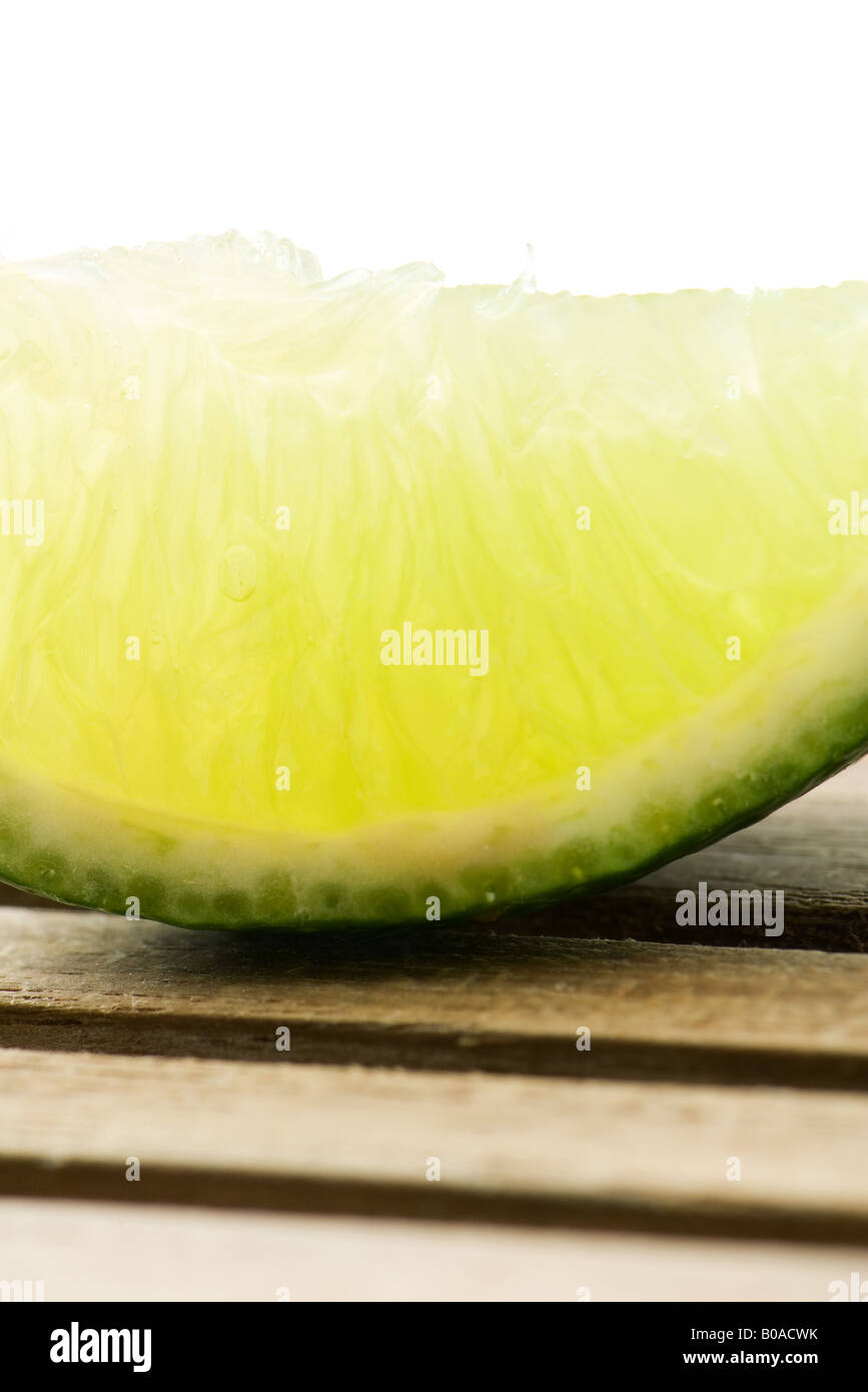 Slice of lime Stock Photo - Alamy