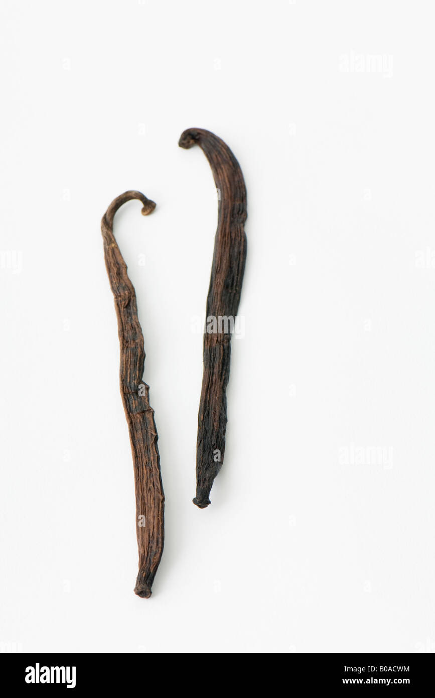 Dried vanilla pods Stock Photo - Alamy