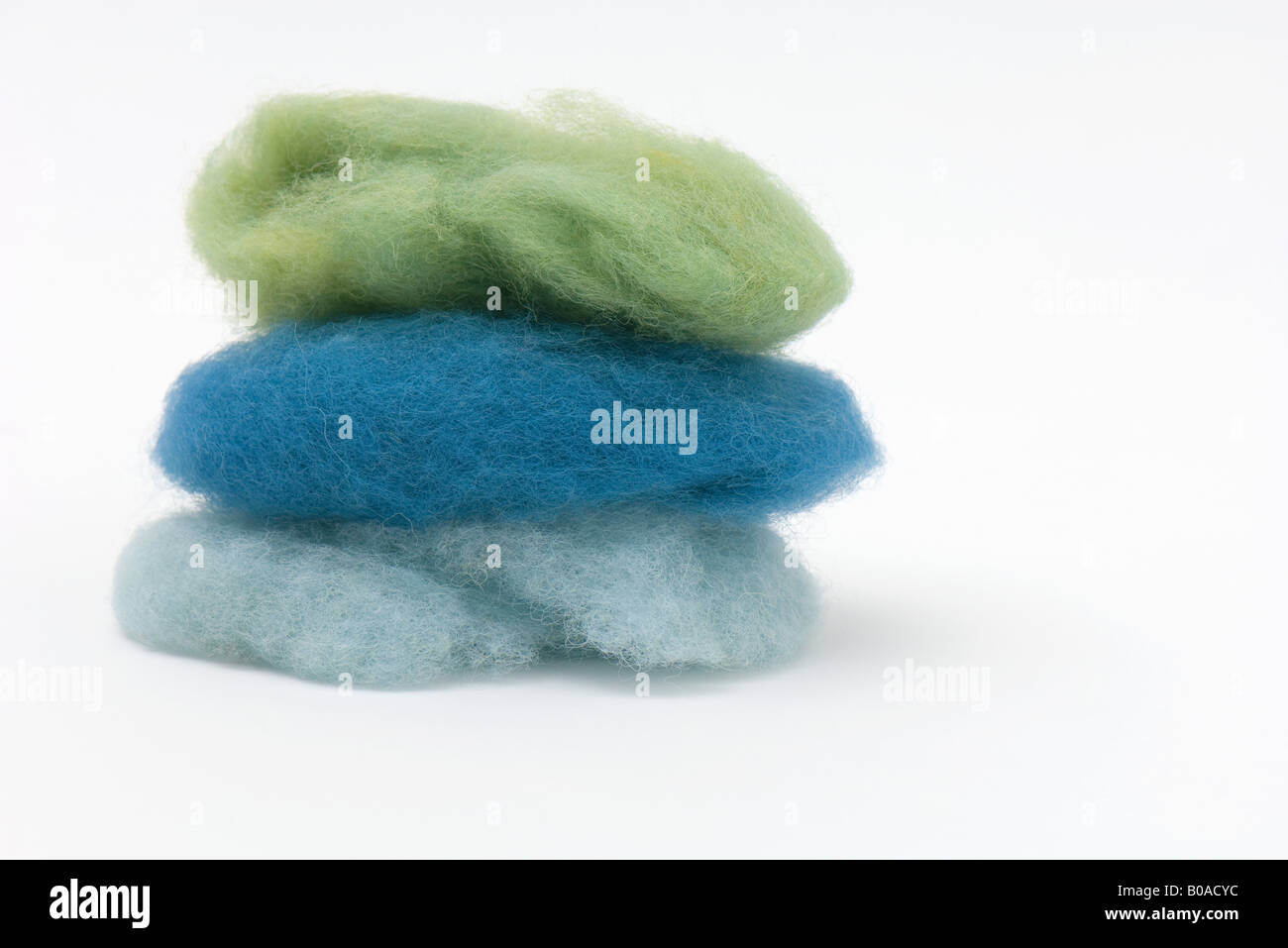 Stacked wool roving, close-up Stock Photo - Alamy