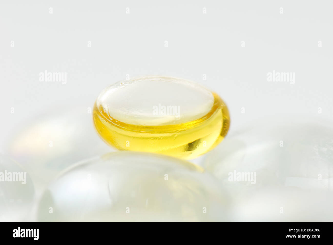 Glass pebbles, close-up, focus on yellow pebble Stock Photo - Alamy