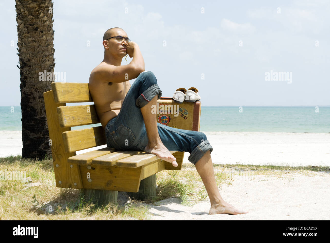 Beach Benches High Resolution Stock Photography and Images - Alamy