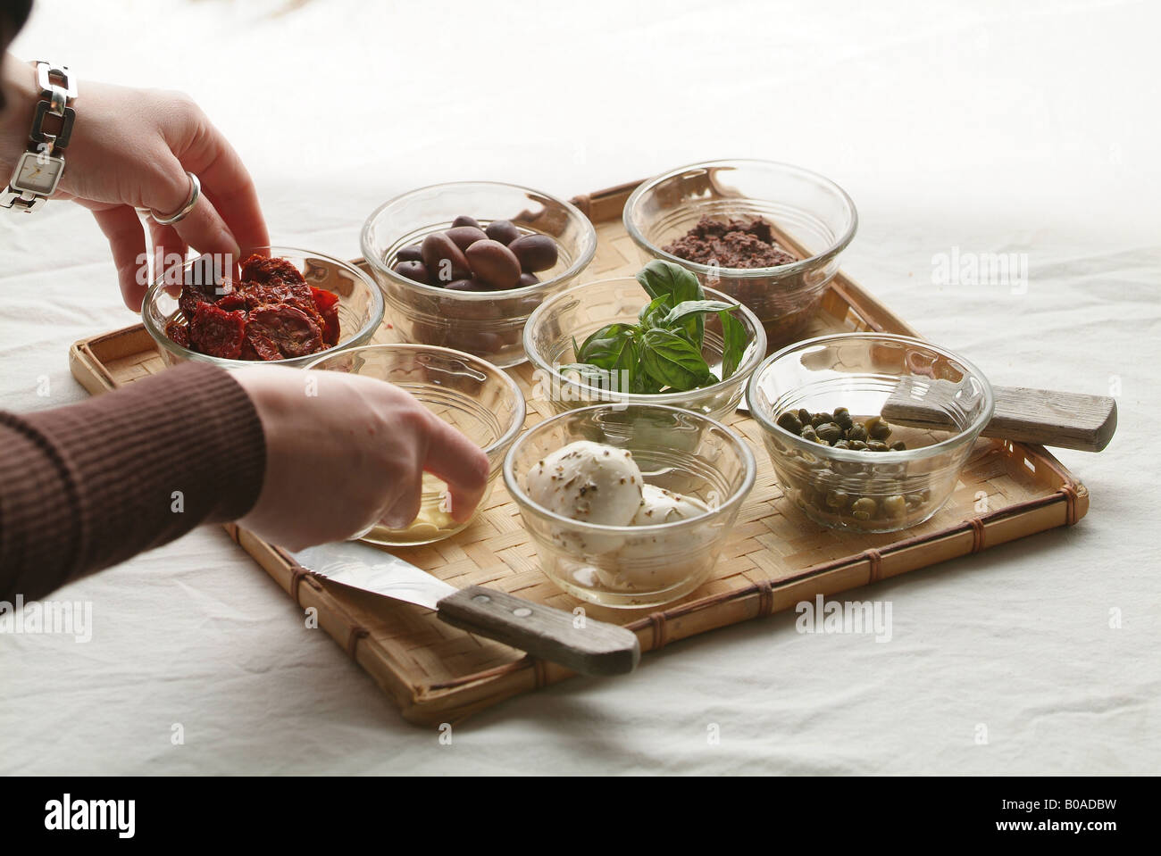 Ingredients laid out in preparation to cook Stock Photo - Alamy
