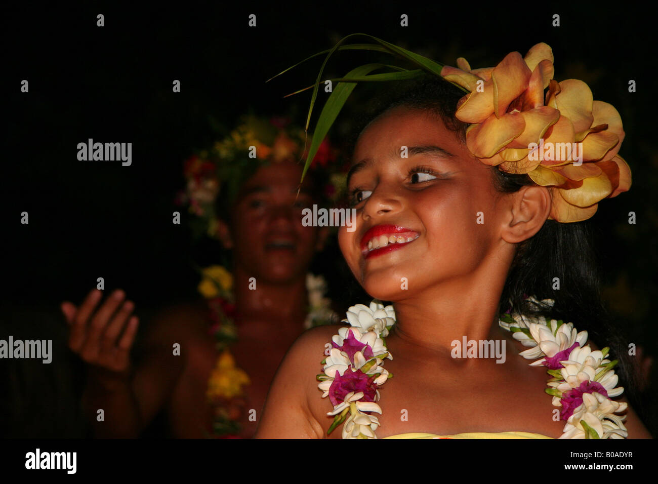 Children huahine french polynesia hi-res stock photography and images ...