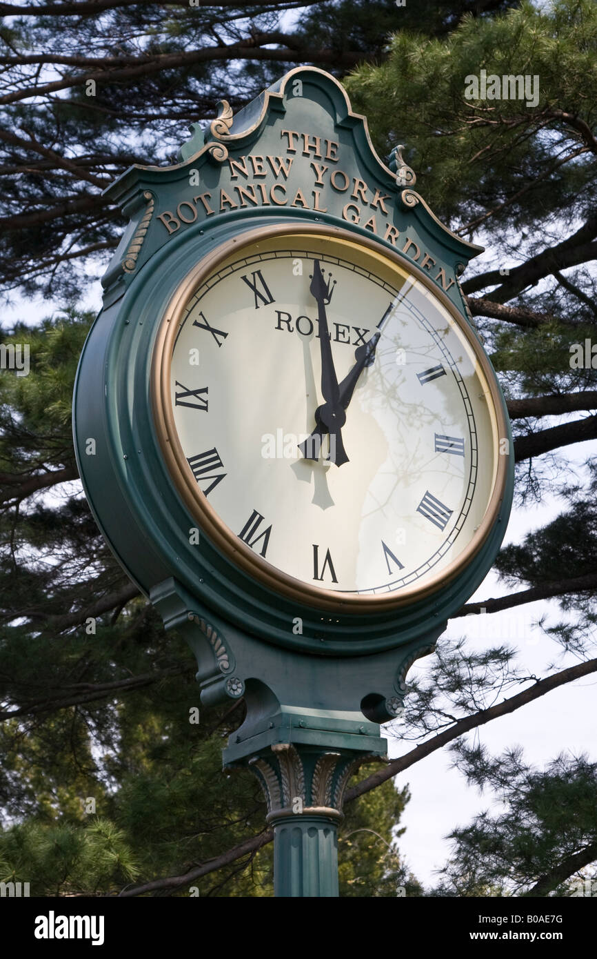 New York Botanical Garden clock Stock Photo - Alamy