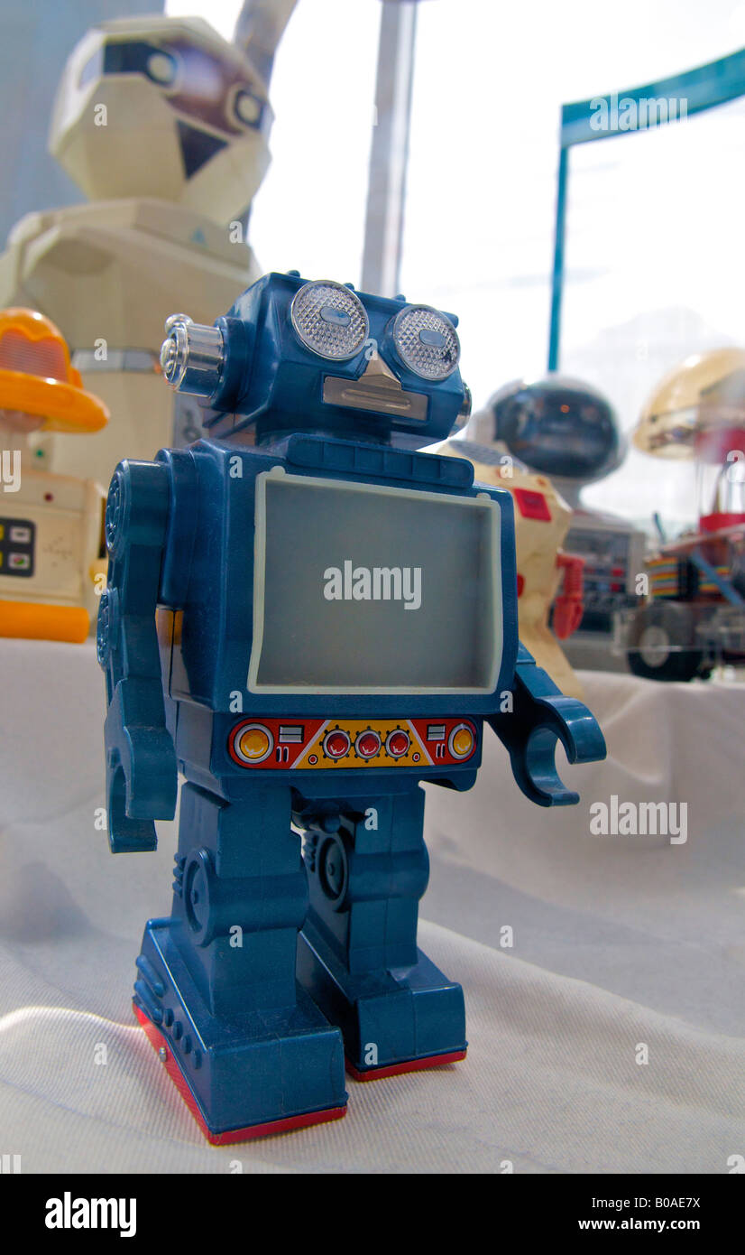 Toy robot on display at the Pacific Science Center, Seattle, Washington ...