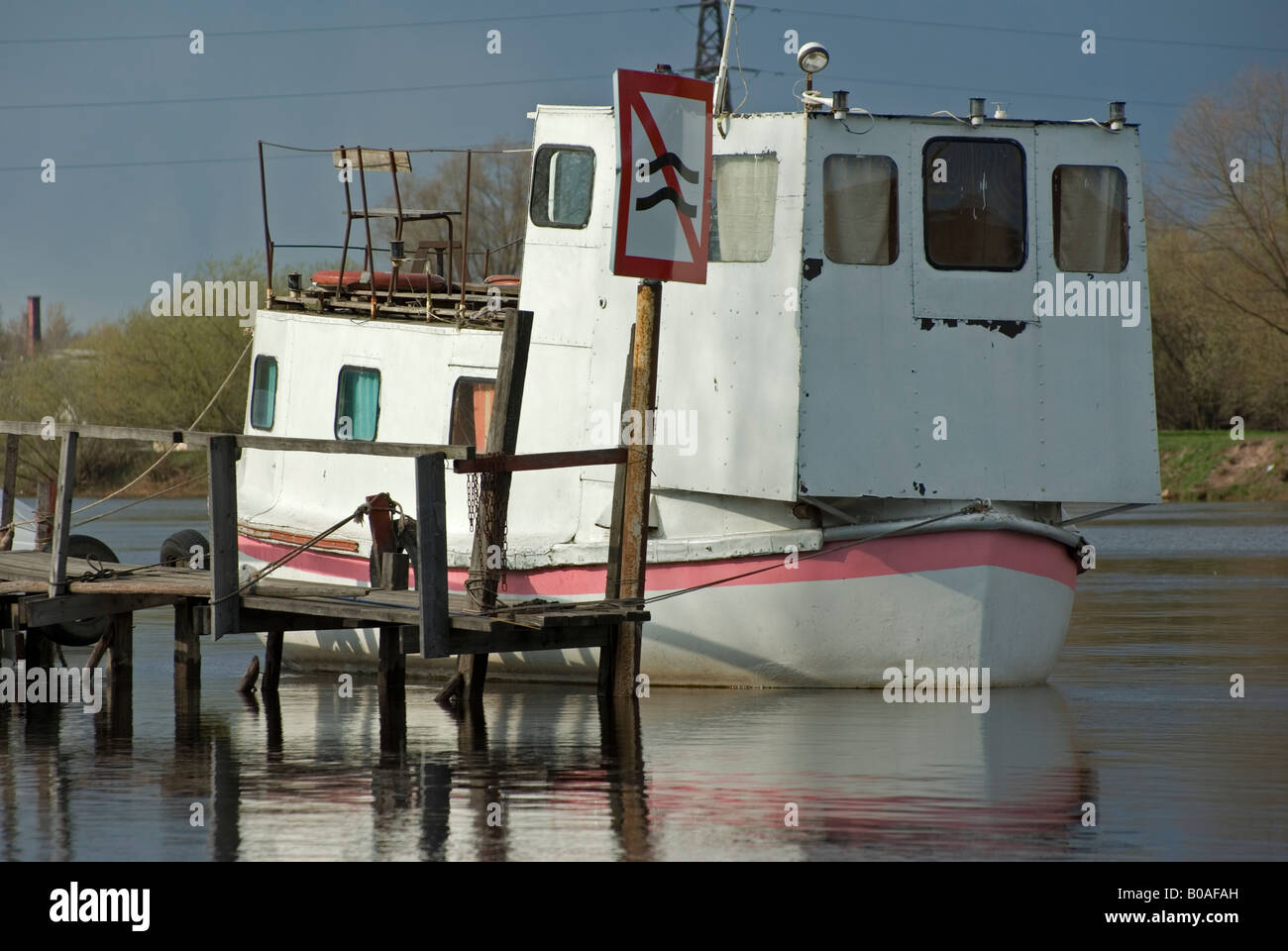 Riverboat In Boat Harbor In Tartu, Estonia Europe EU Stock Photo - Alamy
