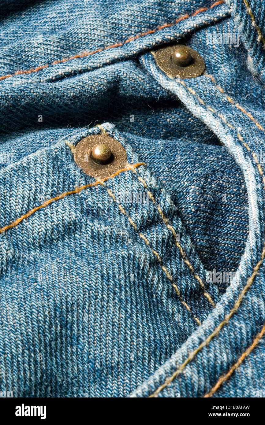 Rugged blue jeans for a casual man to wear Stock Photo - Alamy