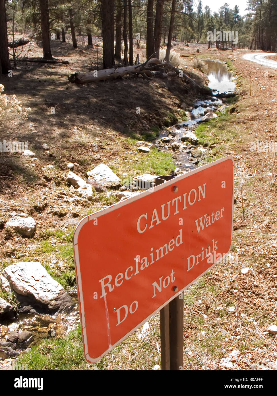 Recycled water warning sign hi-res stock photography and images - Alamy