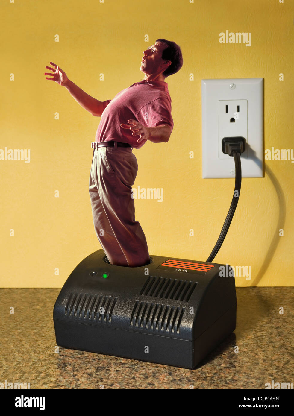 Electric Shock Man High Resolution Stock Photography and Images - Alamy