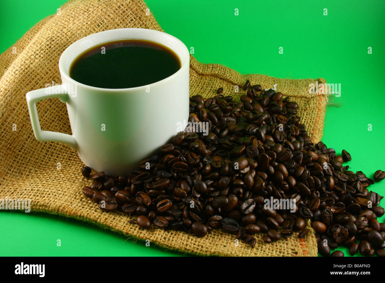 Cup of dark roast coffee Stock Photo - Alamy
