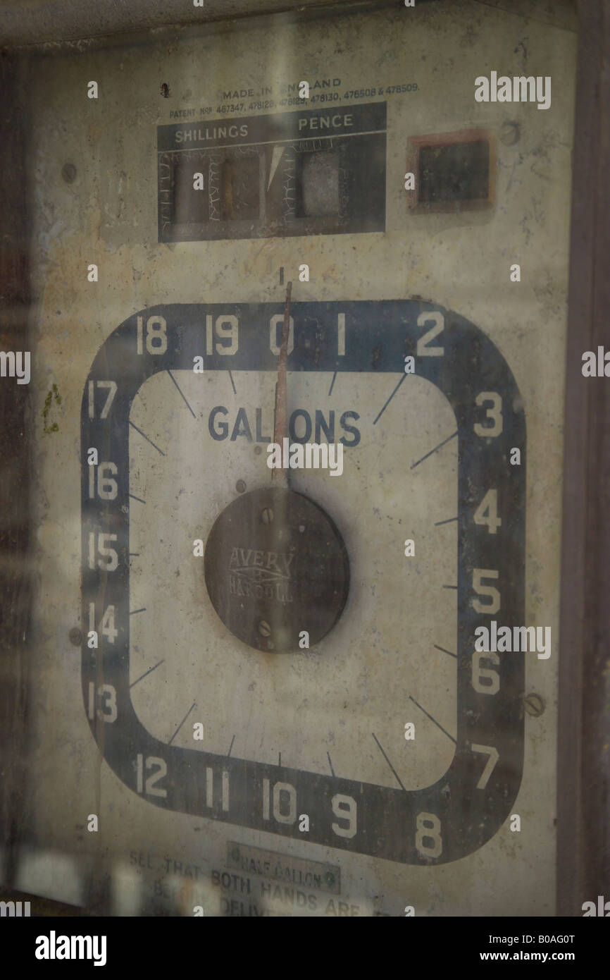 Old petrol pump dial hi-res stock photography and images - Alamy