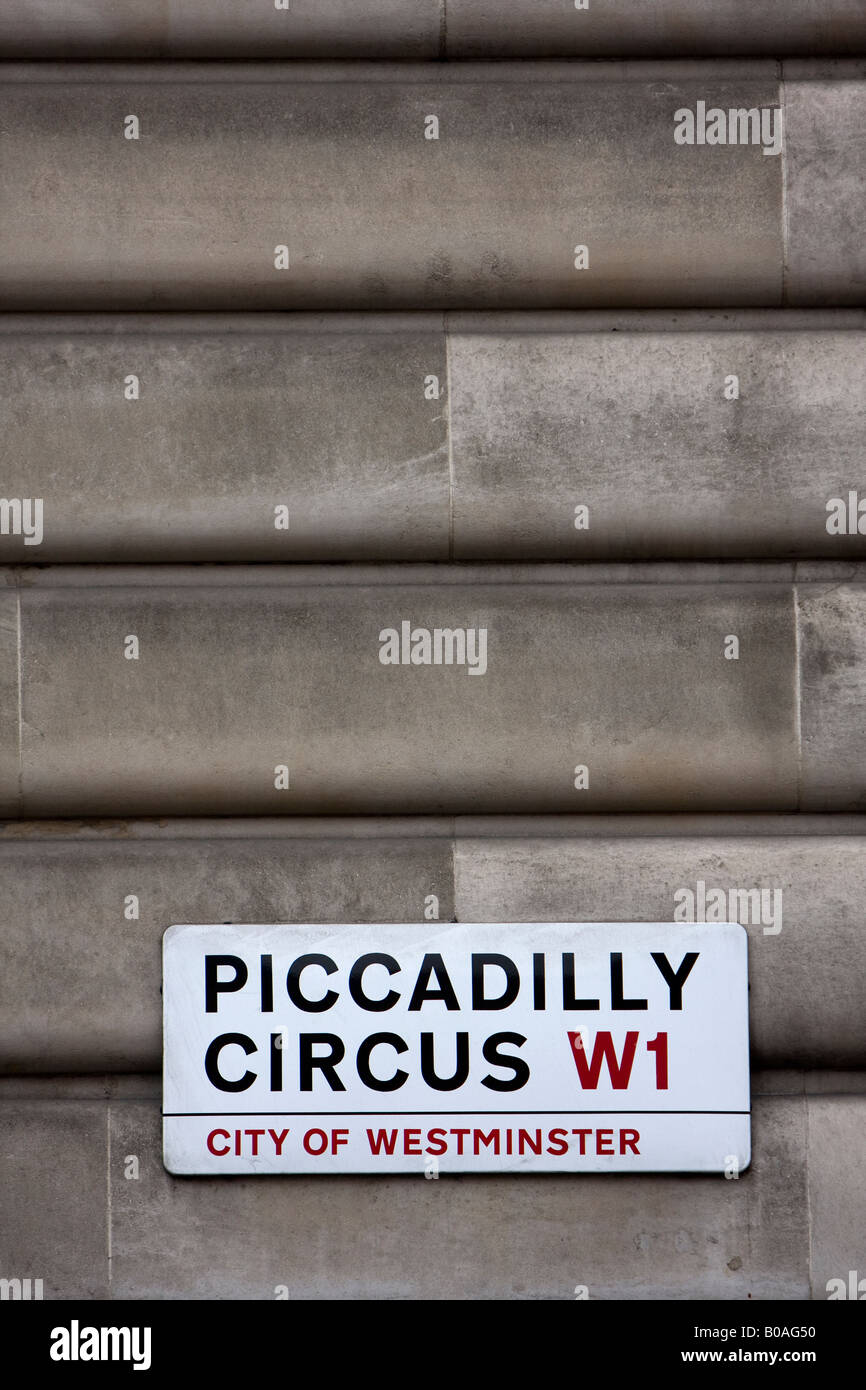 Piccadilly Circus sign in London England UK Stock Photo - Alamy