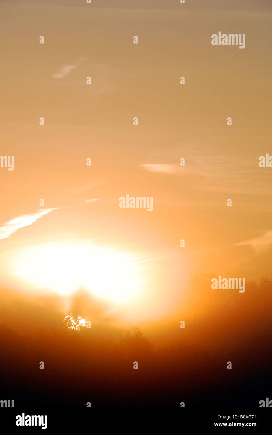 Orange glow sunrise on hi-res stock photography and images - Alamy