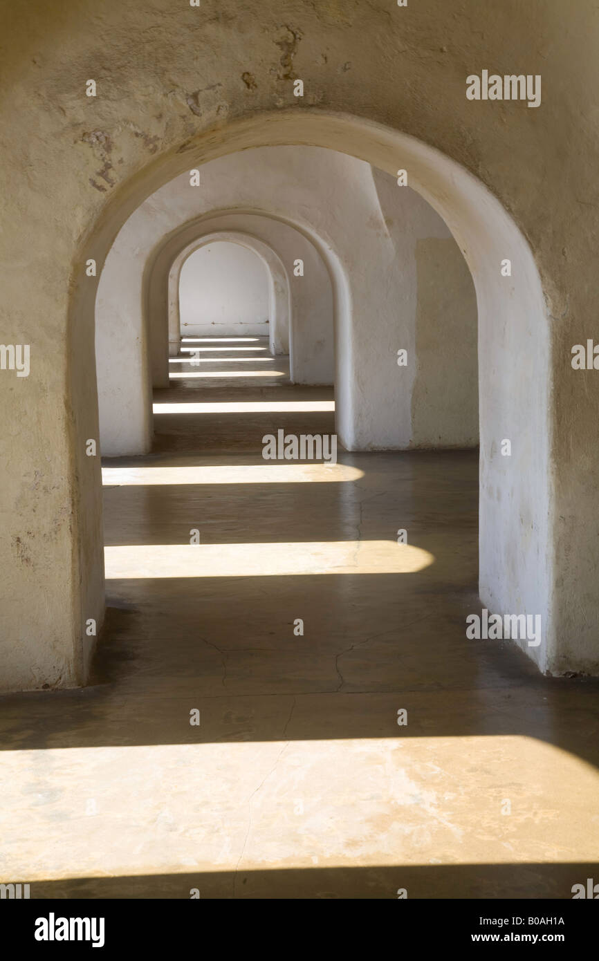 Repeating Arches at Fortress in San Juan Puerto Rico Stock Photo - Alamy