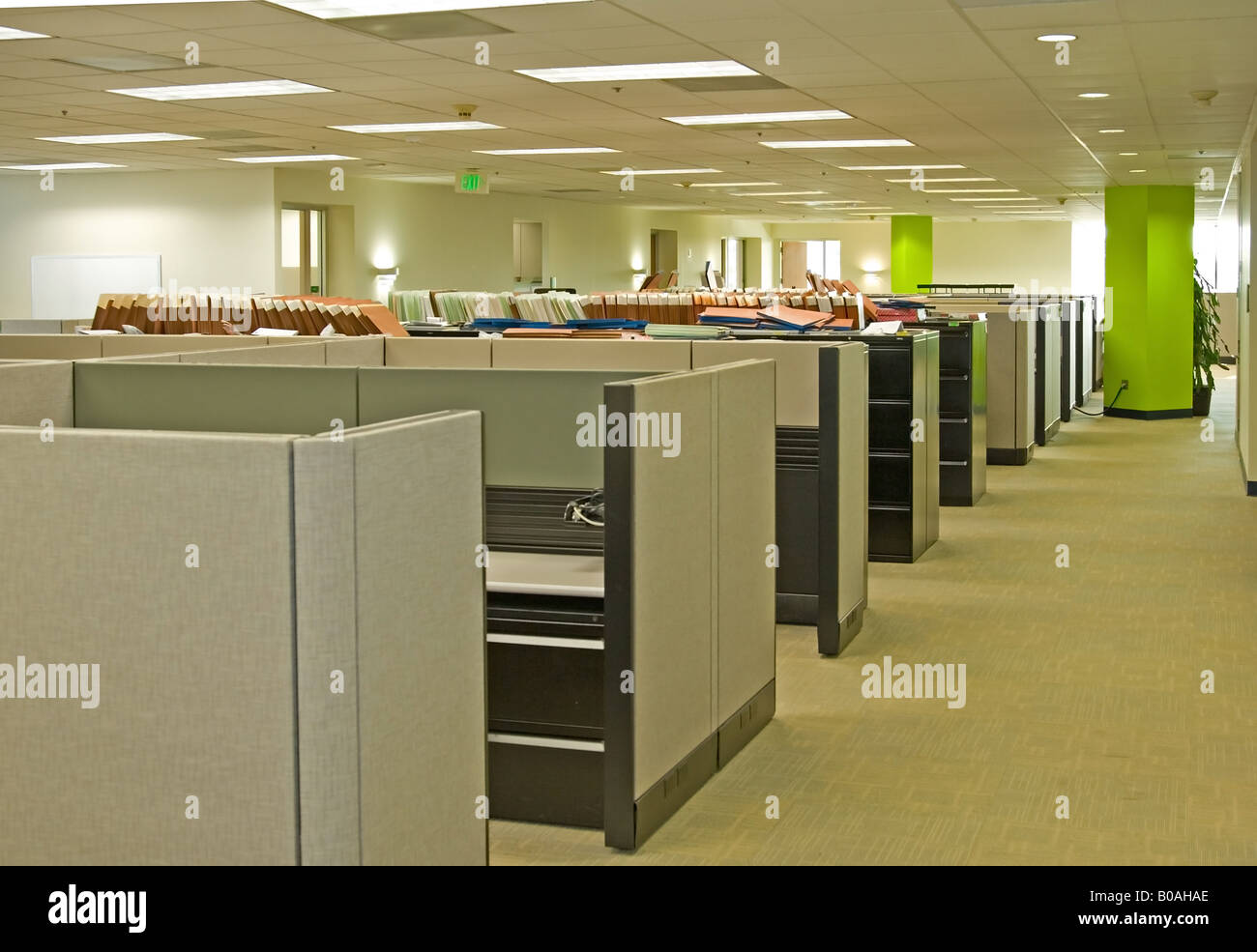 Corporate work area cubicle hi-res stock photography and images - Alamy