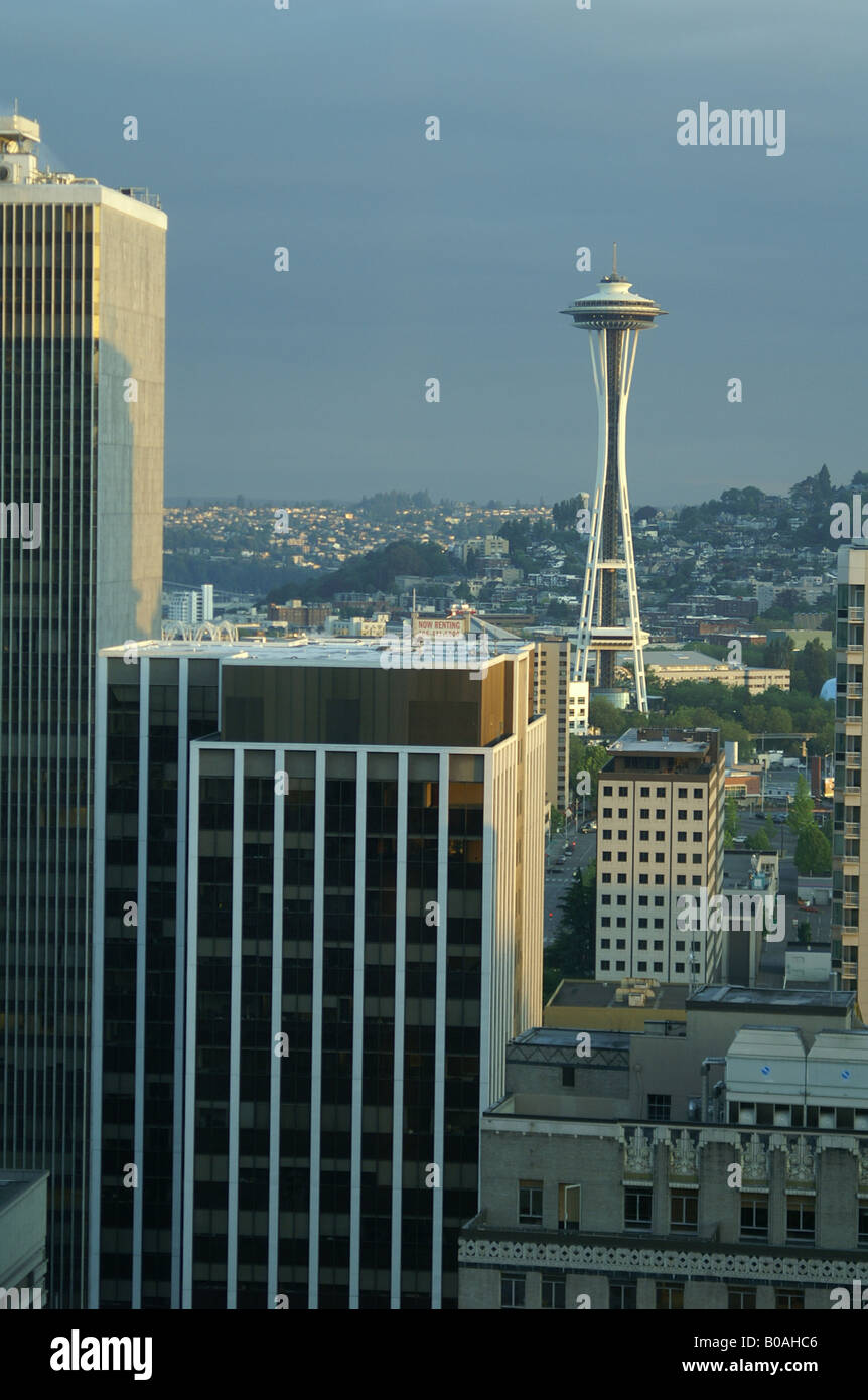 Seattle Space Needle in Morning Light Stock Photo - Alamy