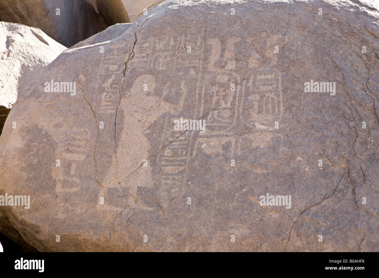 Rock inscription on a boulder on Sehel Island at the First Cataract of ...