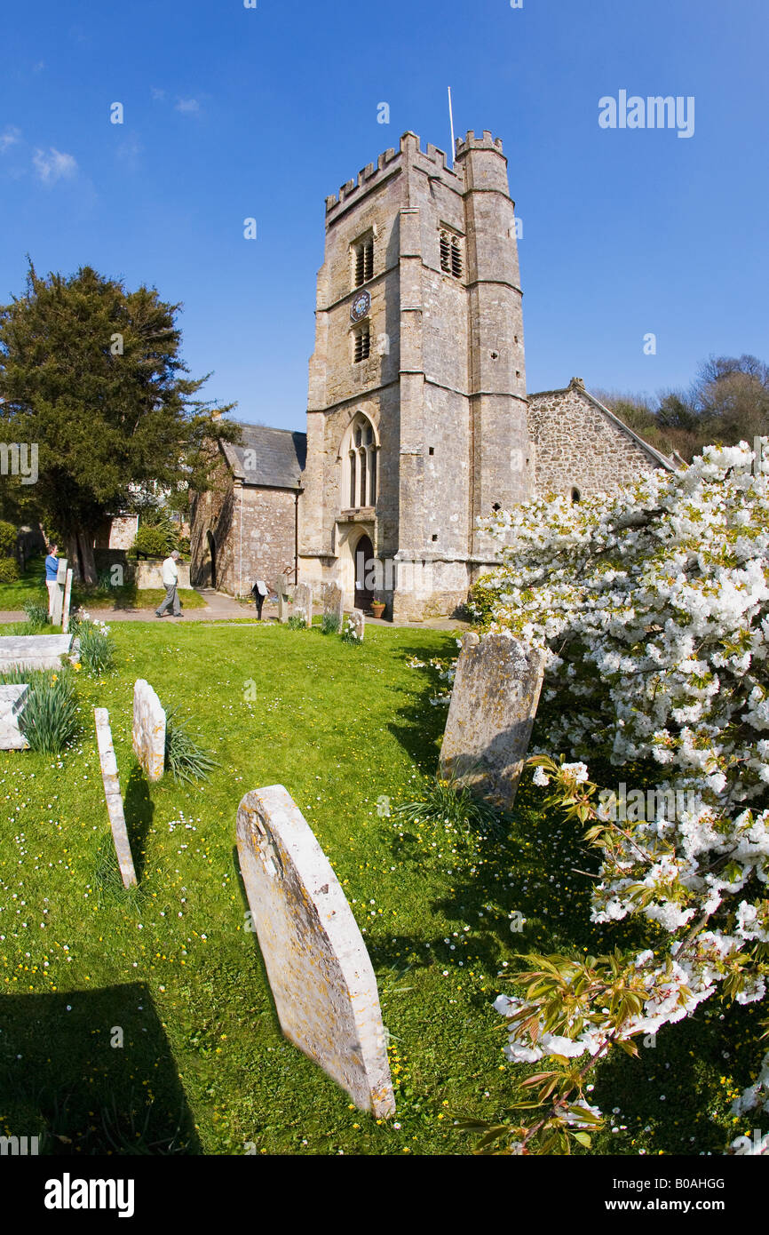 Village parish church graveyard salcombe hi-res stock photography and ...