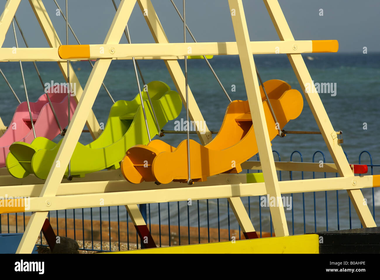 Traditional seaside fairground ride Stock Photo - Alamy