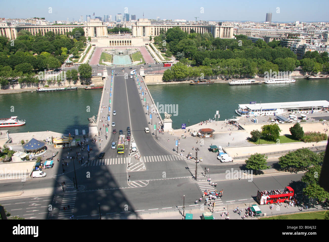 Eiffel tower shadow Stock Photo - Alamy